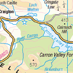 Strathblane to Croy - Route Map