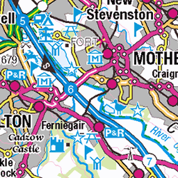 Clyde Walkway 4: Maudslie Bridge to New Lanark - Route Map