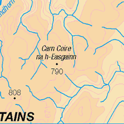 Upper Findhorn moors and glens, Strathdearn - Route Map