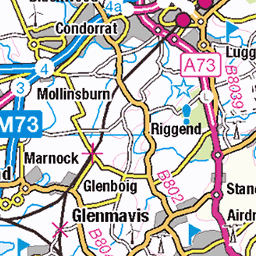 Kelvin Walkway: Glasgow to Milngavie - Route Map