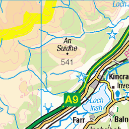 Newtonmore to Kincraig - Route Map