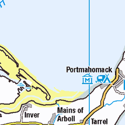 Balintore to Rockfield - Route Map