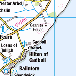 Balintore to Rockfield - Route Map