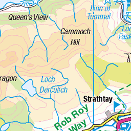 Loch Ordie and Deuchary Hill, Dunkeld - Route Map
