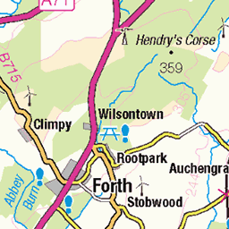 Clyde Walkway 4: Maudslie Bridge to New Lanark - Route Map