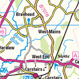 Clyde Walkway 4: Maudslie Bridge to New Lanark - Route Map
