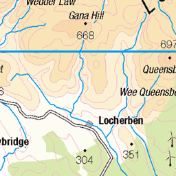 Southern Upland Way 6: Wanlockhead to Beattock - Route Map