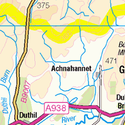 Dava Way: Grantown on Spey to Dava - Route Map