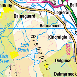 Rob Roy Way: Aberfeldy to Pitlochry - Route Map