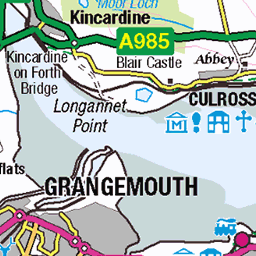 Kincardine to North Queensferry - Route Map