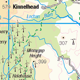 Southern Upland Way 6: Wanlockhead to Beattock - Route Map
