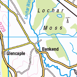 Lochmaben to Hoddom Castle - Route Map