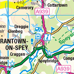 Ballindalloch to Grantown-on-Spey - Route Map