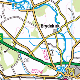 Hoddom Castle to the Solway Firth - Route Map