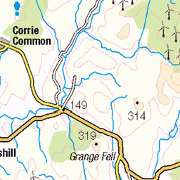 Annandale Way: Lochmaben to Hoddom Castle - Route Map