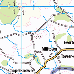Hoddom Castle to the Solway Firth - Route Map