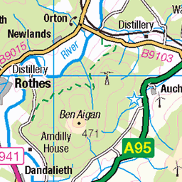 Craigellachie to Ballindalloch - Route Map