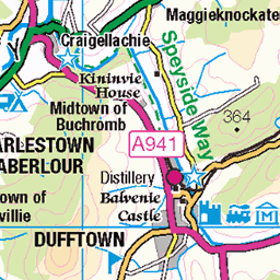 Craigellachie to Ballindalloch - Route Map
