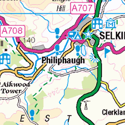 Borders Abbeys Way: Jedburgh to Hawick - Route Map