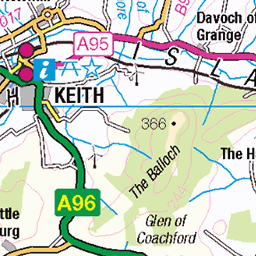 The Isla Way: Dufftown to Keith - Route Map