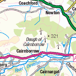 The Isla Way: Dufftown to Keith - Route Map