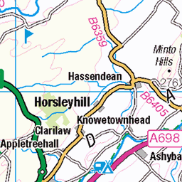 St Cuthbert's Way: Melrose to Harestanes - Route Map