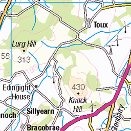 Buckie to Fochabers - Route Map