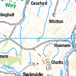 Kirk Yetholm to Harestanes - Route Map