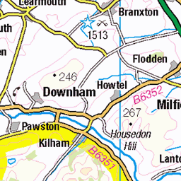 Kirk Yetholm to Harestanes - Route Map