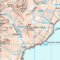 Out-and-back walk to Harris from Kinloch - Route Map