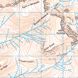 Hartaval and Baca Ruadh - Route Map
