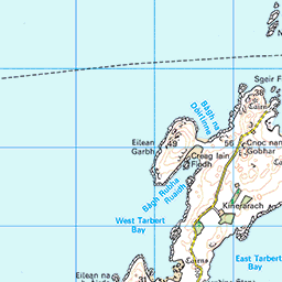 Gigha north end and the twin beaches - Route Map