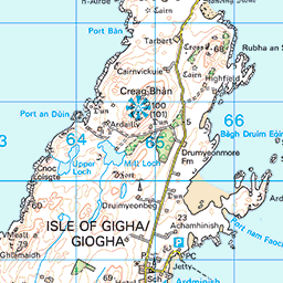 Gigha north end and the twin beaches - Route Map