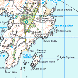 Gigha north end and the twin beaches - Route Map