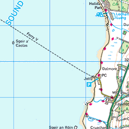 Gigha north end and the twin beaches - Route Map