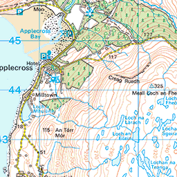 Sand to Applecross Bay - Route Map