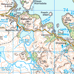 Tollie to Slattadale on Loch Maree - Route Map
