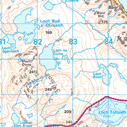 Tollie to Slattadale on Loch Maree - Route Map