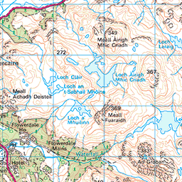 Tollie to Slattadale on Loch Maree - Route Map