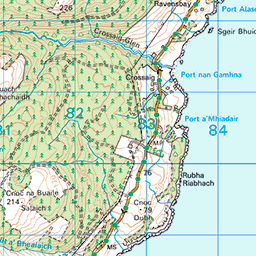 Loch Tanna, from Catacol - Route Map