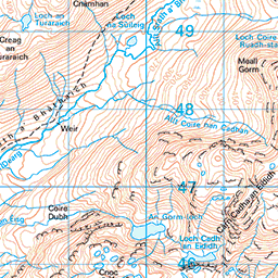 Beinn Liath Mhor, Achnashellach - Route Map