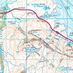 Slioch, near Kinlochewe - Route Map