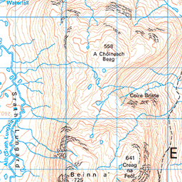 Slioch, near Kinlochewe - Route Map