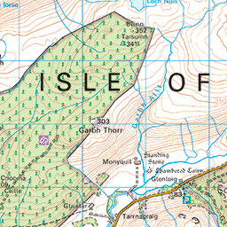Goatfell, from Brodick Castle - Route Map