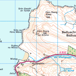 Scoraig from Badrallach - Route Map