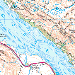 Slioch, near Kinlochewe - Route Map