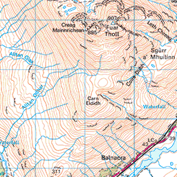 Beinn Liath Mhor, Achnashellach - Route Map