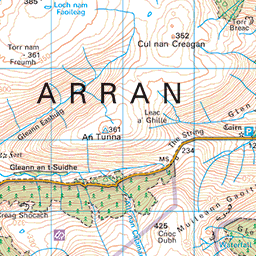 Goatfell, from Brodick Castle - Route Map