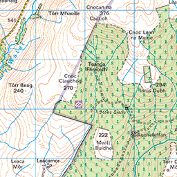 Lagg to Whiting Bay - via Bennan and Dippen Head - Route Map