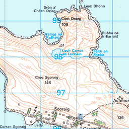 Scoraig from Badrallach - Route Map